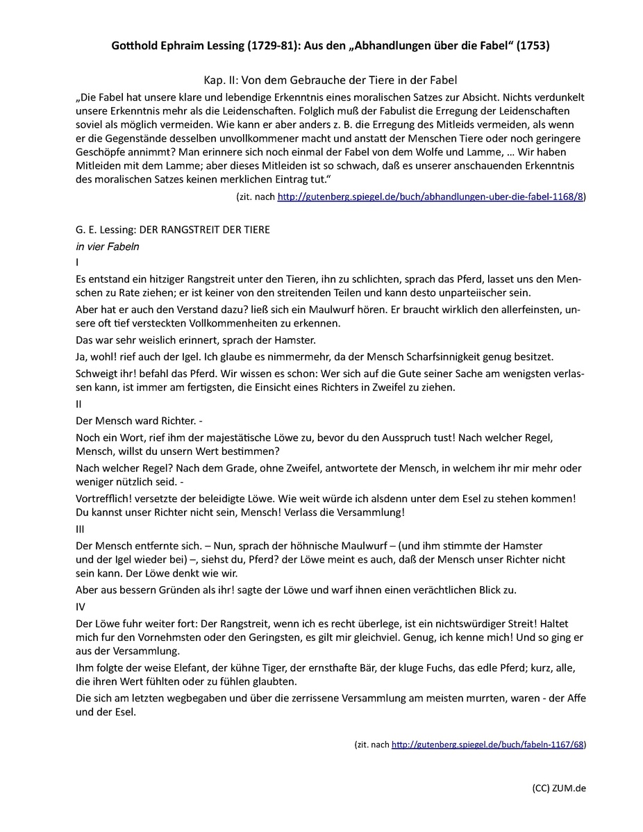 Datei:Lessing Fabeln.pdf – ZUM-Unterrichten